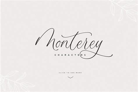 Introducing The Elegant New Monterey Script Font Monterey Script Was