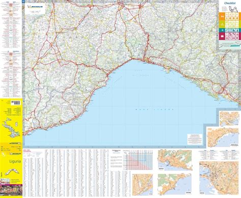 Italy Liguria Michelin Map 352 Mapworld