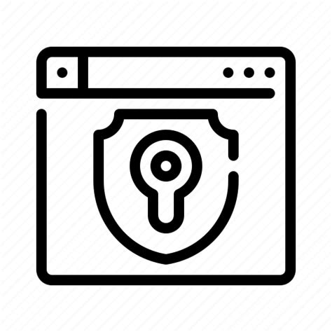 Protection Website Shieldsecurity System Network Keyhole Icon Download On Iconfinder