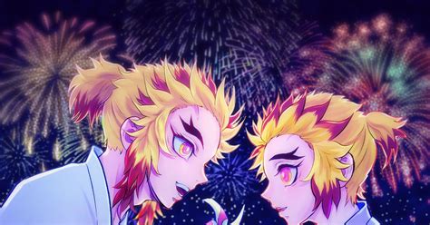 鬼滅の刃 煉獄兄弟の夏祭り りりすけ★のイラスト Pixiv