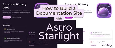 A Complete Guide To Build A Documentation Site With Astro Starlight