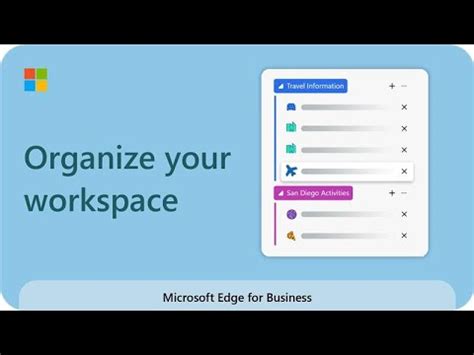 Microsoft Edge Workspaces: How to organize your workspace - YouTube