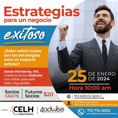 Estrategias Para Un Negocio Exitoso Camara De Empresarios Latinos De