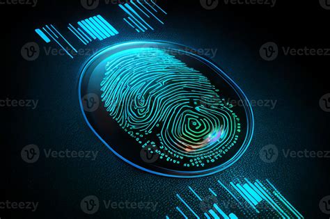 Fingerprint Scanning Biometric Identification And Security Login