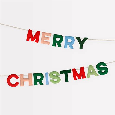Merry Christmas Felt Garland Artofit