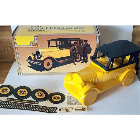 Vintage Avon 1926 Checker Cab Wild Country After Shave 5 Oz Nos Box