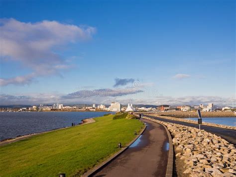 Cardiff Bay Barrage In Wales UK Stock Image Image Of Urban Nature