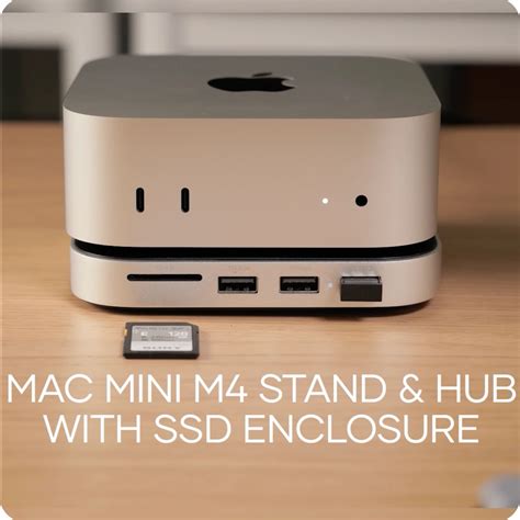 Mac Mini M4 Stand And Hub With Ssd Enclosure Satechi Apple And Pc Accessories
