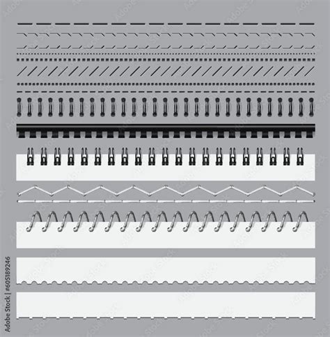 Stitch Notebook Perforation Spiral Binding And Dividers Calendar