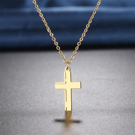Chaine De Cou Vendue Seule XSE06 Colliers En Acier Inoxydable Croix Hip