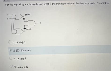 Solved For The Logic Diagram Shown Below What Is The