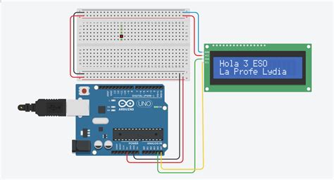 Actividad 8 Mensaje En Lcd Con Tinkercad Tic En El Aula
