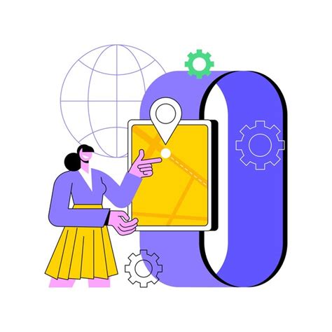 Smartwatch Navigation Abstract Concept Vector Illustration Premium Vector