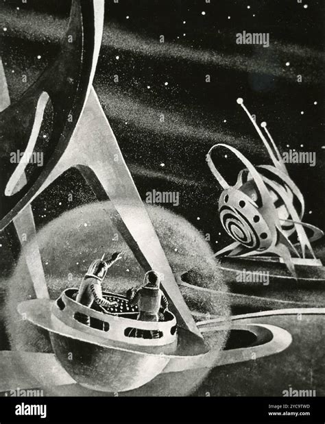 Meeting Of Extraterrestrial Civilization Drawing By Russian Artist