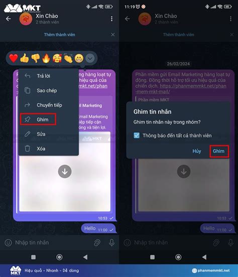 Cách ghim tin nhắn trên Telegram trên điện thoại PC cực dễ