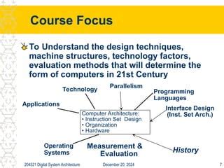Fundamentals Of Computer Architecture Lecture Notes PPT