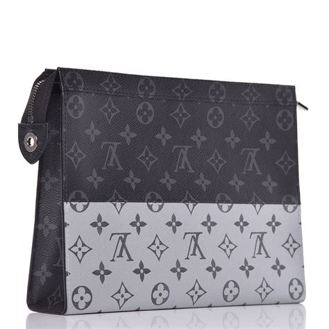 LOUIS VUITTON Monogram Eclipse Split Pochette Voyage MM 339671