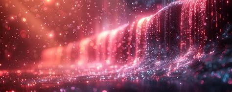 Premium Photo Binary Code Cascading Like Digital Waterfalls Wallpaper