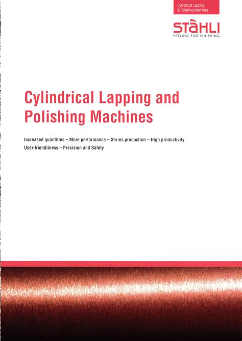 Stáhli Cylindrical Lapping And Polisching Machine Mach4metal