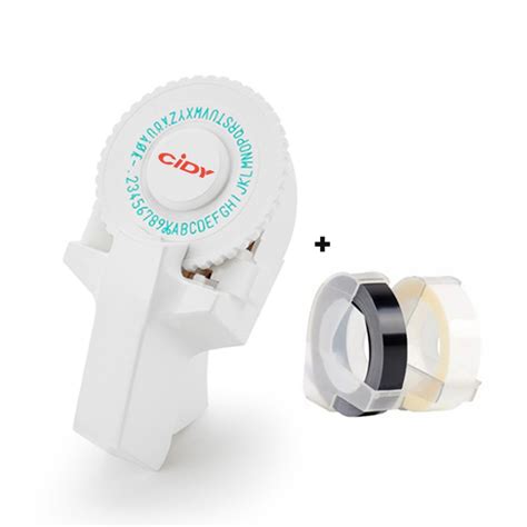 Cidy 3d Handheld Embossing Manual Label Maker Typewriter Portable