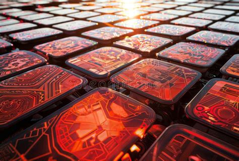 Abstract Technology Background Circuit Board 3d Rendering 3d Illustration Generative Ai