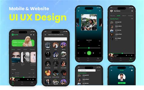 Spotify Mobile App Uiux By Tahir Shabbir On Dribbble
