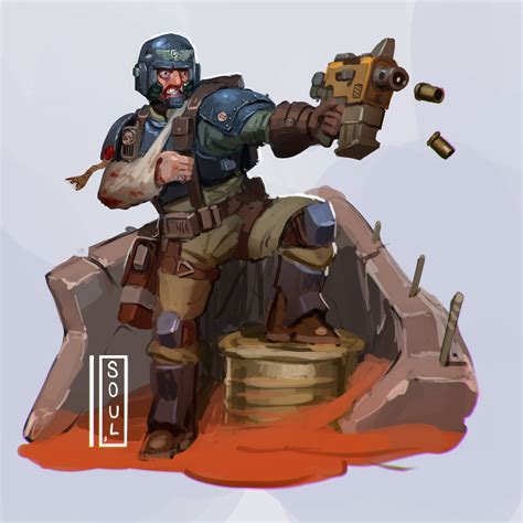 Astra Militarum Warhammer K Drawn By Soul Ant Danbooru