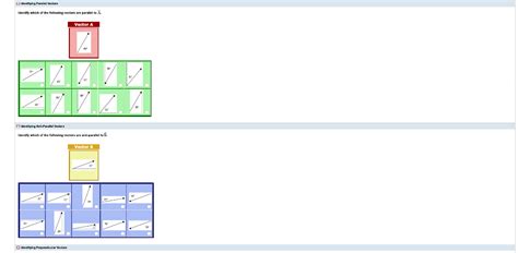 Solved Instructions PARALLEL VECTORS Two Vectors Are Chegg Com