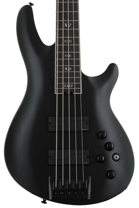 Schecter Sls Evil Twin 5 Bass Guitar Satin Black Sweetwater
