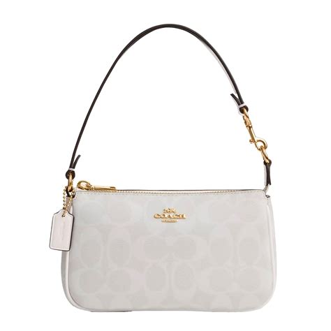 Bolsa Coach Nolita 19 In Signature Canvas Chalk Glacier White Furore