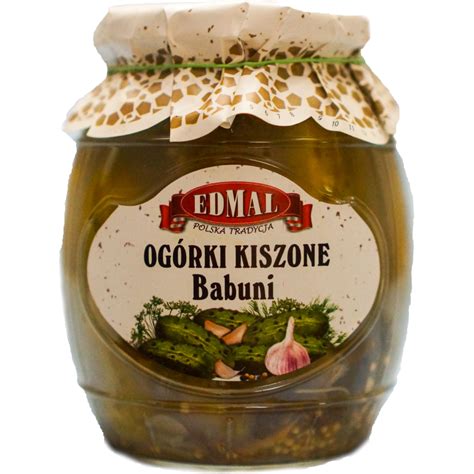 Ogórki Kiszone Babuni 680ml Edmal Food Plus Online Shop Polski Sklep Online