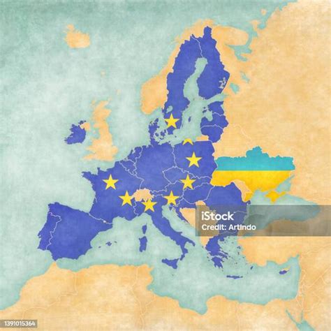 ヨーロッパの地図 ウクライナとeu 地図のベクターアート素材や画像を多数ご用意 地図 欧州共同体 グランジ加工 Istock