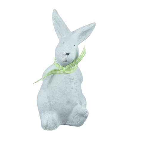 Zając królik gipsowy wielkanocny szary 11 cm 10814254520 oficjalne
