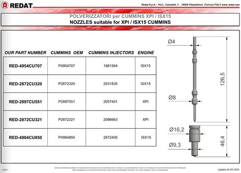 Nozzles Suitable For Cummins Isx Redat Redat Italia