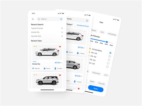 Car Rental App Uiux Design Car Rent App Design Uiux Behance