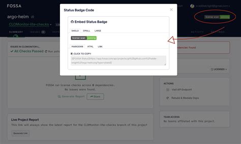 Add License Scan Badge To The Readme Issue Argoproj Argo Helm
