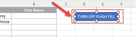 How To Turn Off Flash Fill In Excel