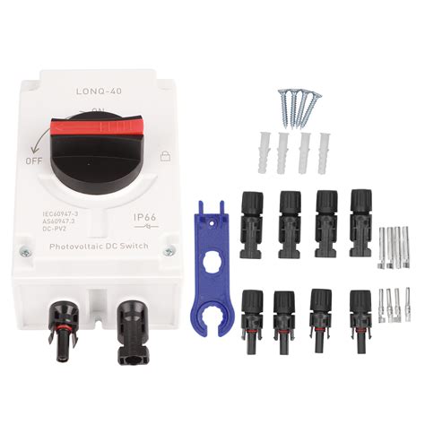 Photovoltaic Dc Isolator Solar Switch Ip66 Waterproof Insulated Switch