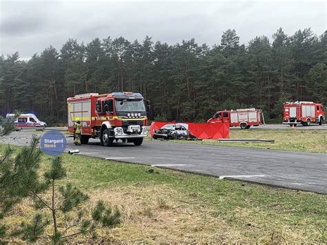 Śmiertelny wypadek drogowy pod Stargardem na chociwelce Stargard News