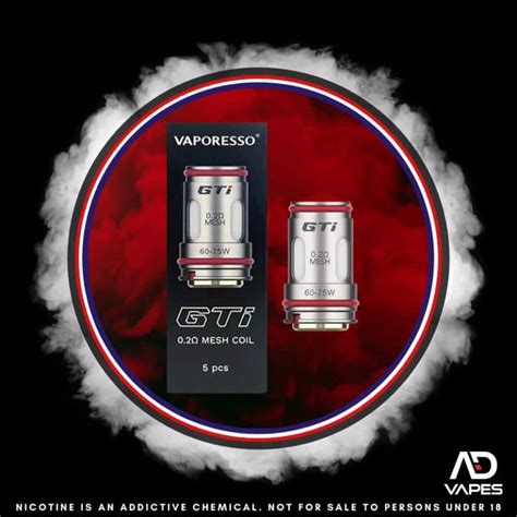 Vaporesso Gti 0 2ohm Mesh Coil 5 Pack Advapes