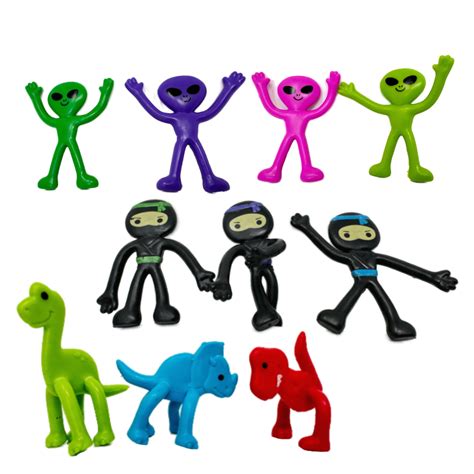 Mini Bendable Aliens Ninjas And Dinosaurs Tinywich