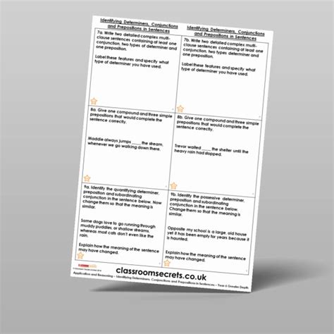 Identifying Determiners Conjunctions And Prepositions Application And
