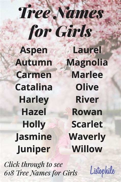 618 Tree Names For Girls Artofit