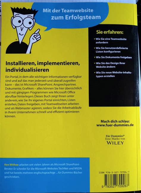 Sharepoint Für Dummies Gebraucht In Richterswil Für Chf 1 Mit