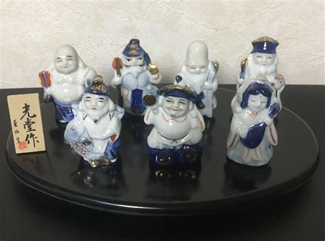 薬師窯 和楽づくし 染錦七福神 光堂作 メルカリ