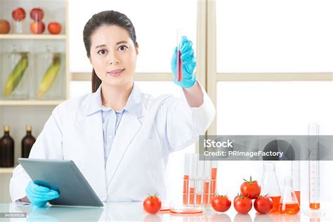 실험실 튜브를 들고 유전자 변형에 대한 답을 찾을 수 있습니다 Dna에 대한 스톡 사진 및 기타 이미지 Dna Stem 주제 개념 Istock