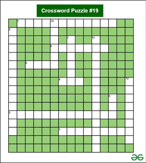 Crossword Puzzle Of The Week For Artificial Intelligence