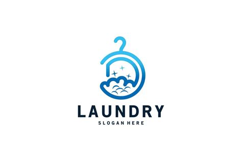 Laundry And Dry Cleaning Logo Design With Letter D Concept 34526655