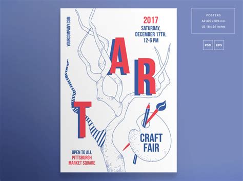 Craft Fair Poster Template Print Templates Ft Graphic And Template Envato
