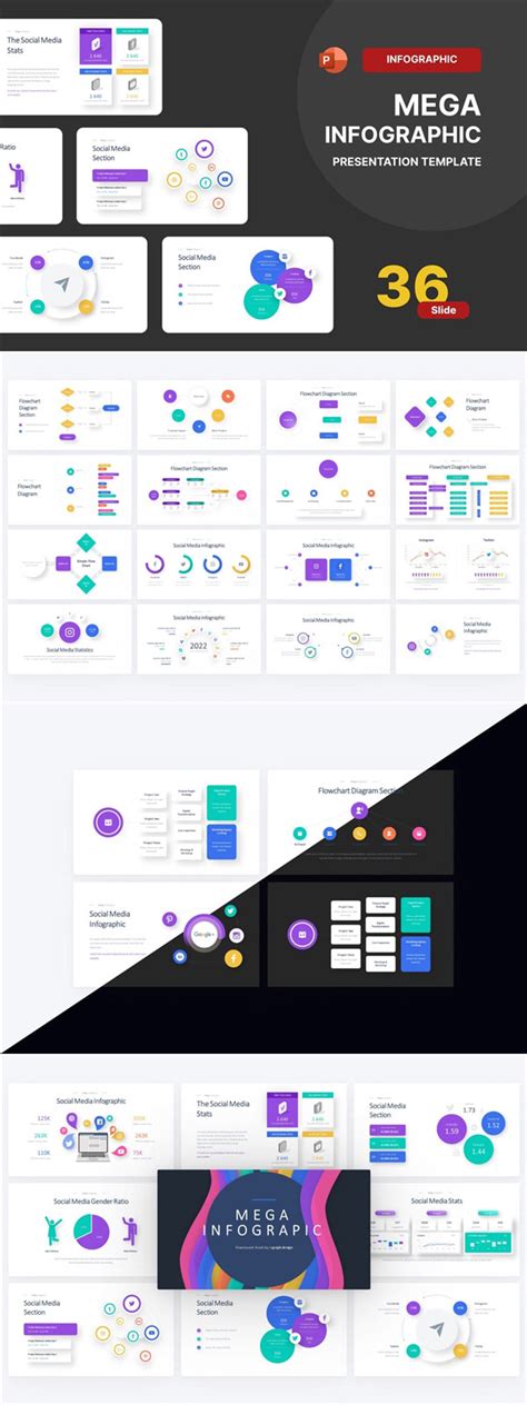 社交媒体和流程图ppt 素材cnn